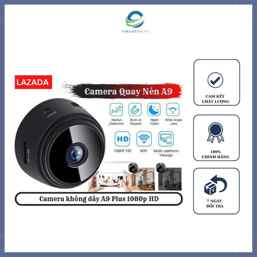 Camera Không dây Mini A9 Plus Camera A9 Wifi Quay Nén Camera A9 Hồng ...