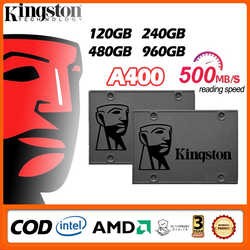 Ổ Cứng Thể Rắn SSD Kingston A400 SATA 3SSD 480GB 2.5 Inch Cho Laptop - MixASale