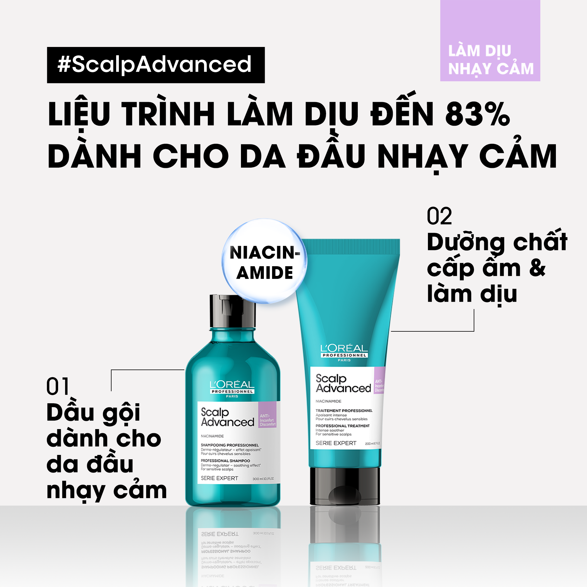Hoàn tiền lên đến 300k Liệu trình giúp làm dịu da đầu nhạy cảm LOréal Professionnel Scalp ...