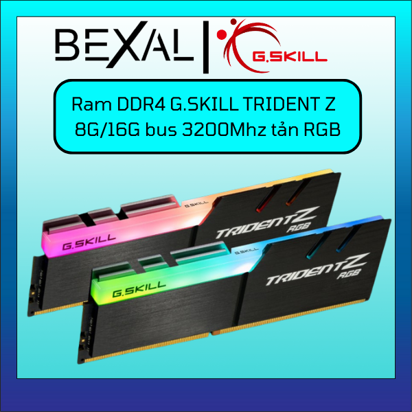 Ram DDR4 8G 16G G.SKILL TRIDENT Z RGB bus 3200Mhz ram led RGB mượt mà ...