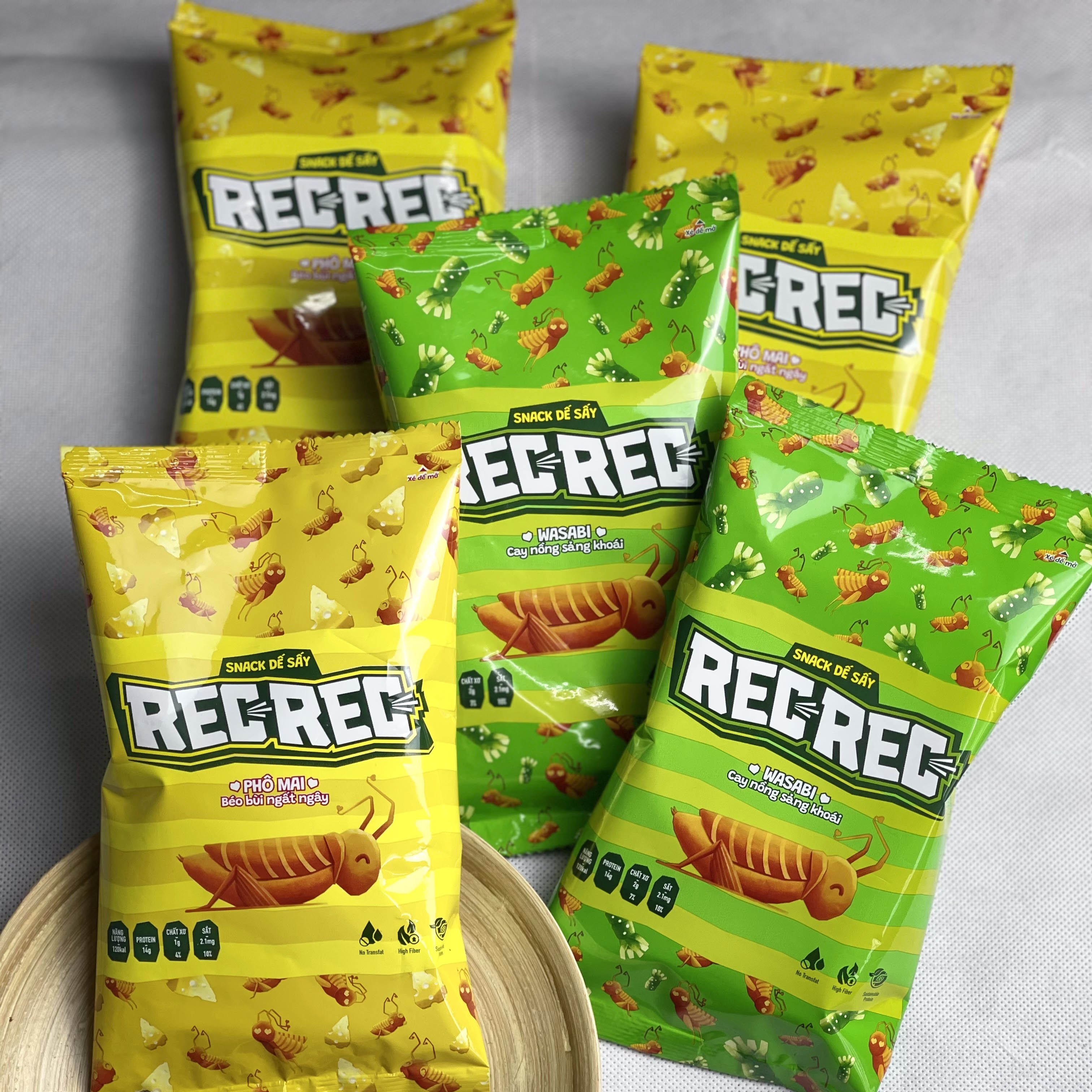 MUA 2 TẶNG 1 Snack dế sấy REC REC vị Phô mai - Giòn Giòn Ngon Ngon ...