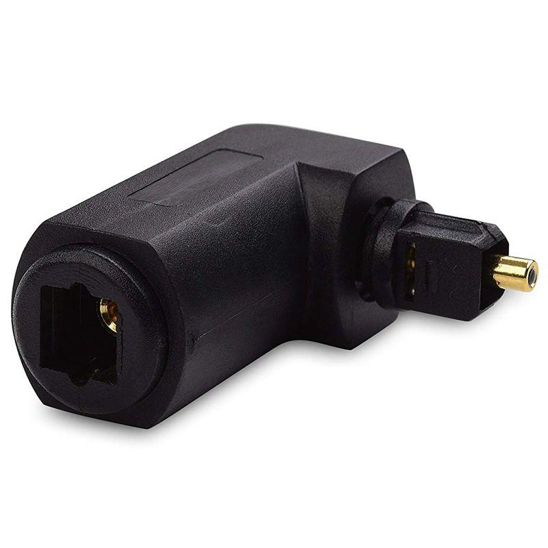 2-Pack Right Angle Toslink Adapter (Toslink Extension) Male to Female ...