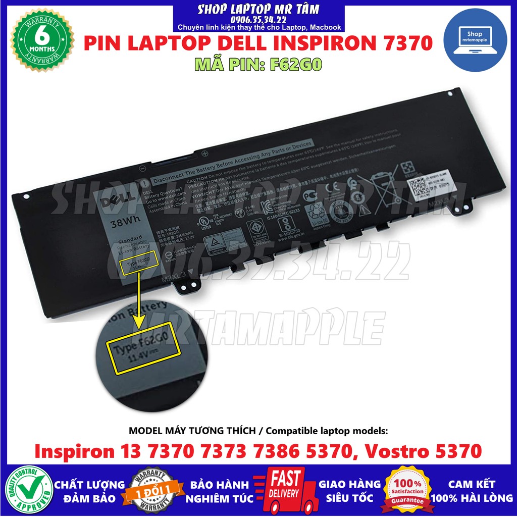 PIN LAPTOP DELL N4030 (TKV2V) - 6 CELL dành cho Inspiron 14V N4020 ...