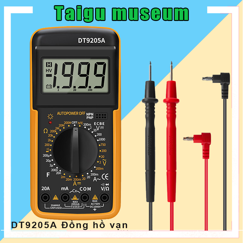 Đồng Hồ Vạn Năng Dt9205A Đồng Hồ Đo Điện Đa Năng Minh Màn Hình Kỹ Thuật Số Độ Chính Xác Cao Dụng ...