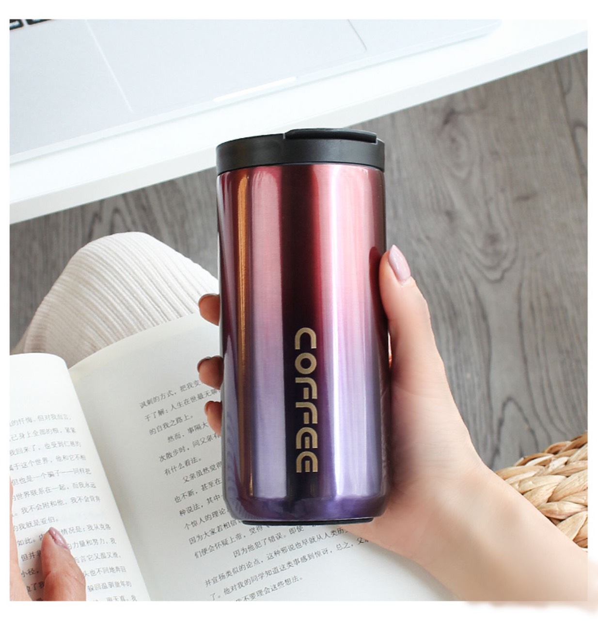 Bình giữ nhiệt kiểu dáng Coffee Holics 400ml cao cấp | Lazada.vn