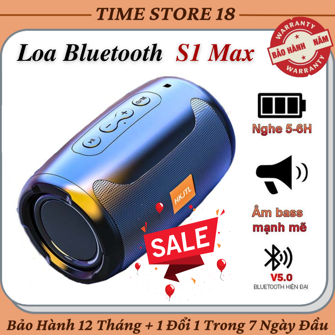 Loa Bluetooth S1 Max Bản Có Đèn Led RGB Âm Bass Mạnh Mẽ Pin Trâu ...