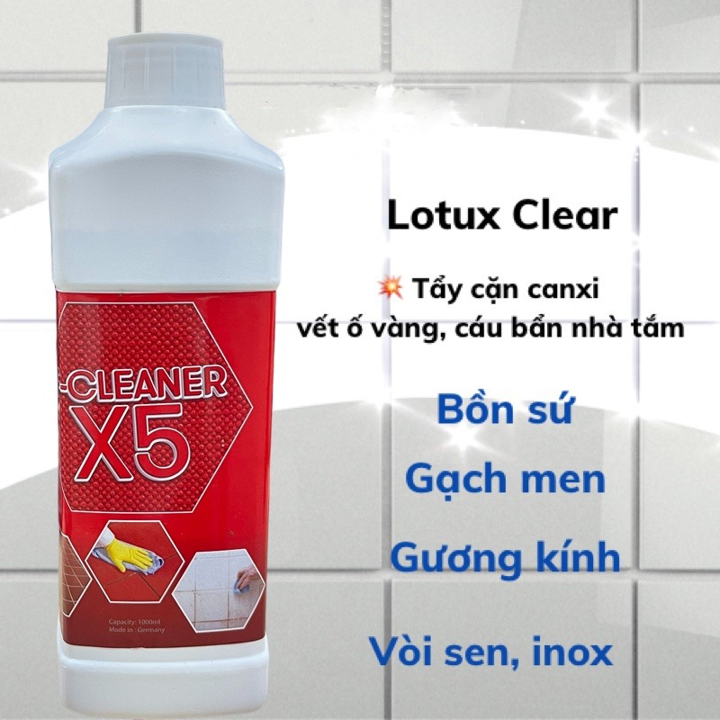 Nước Tẩy Trắng Sàn Gạch Men Cực Trắng F - Cleaner X5 Làm sạch sàn gạch ...