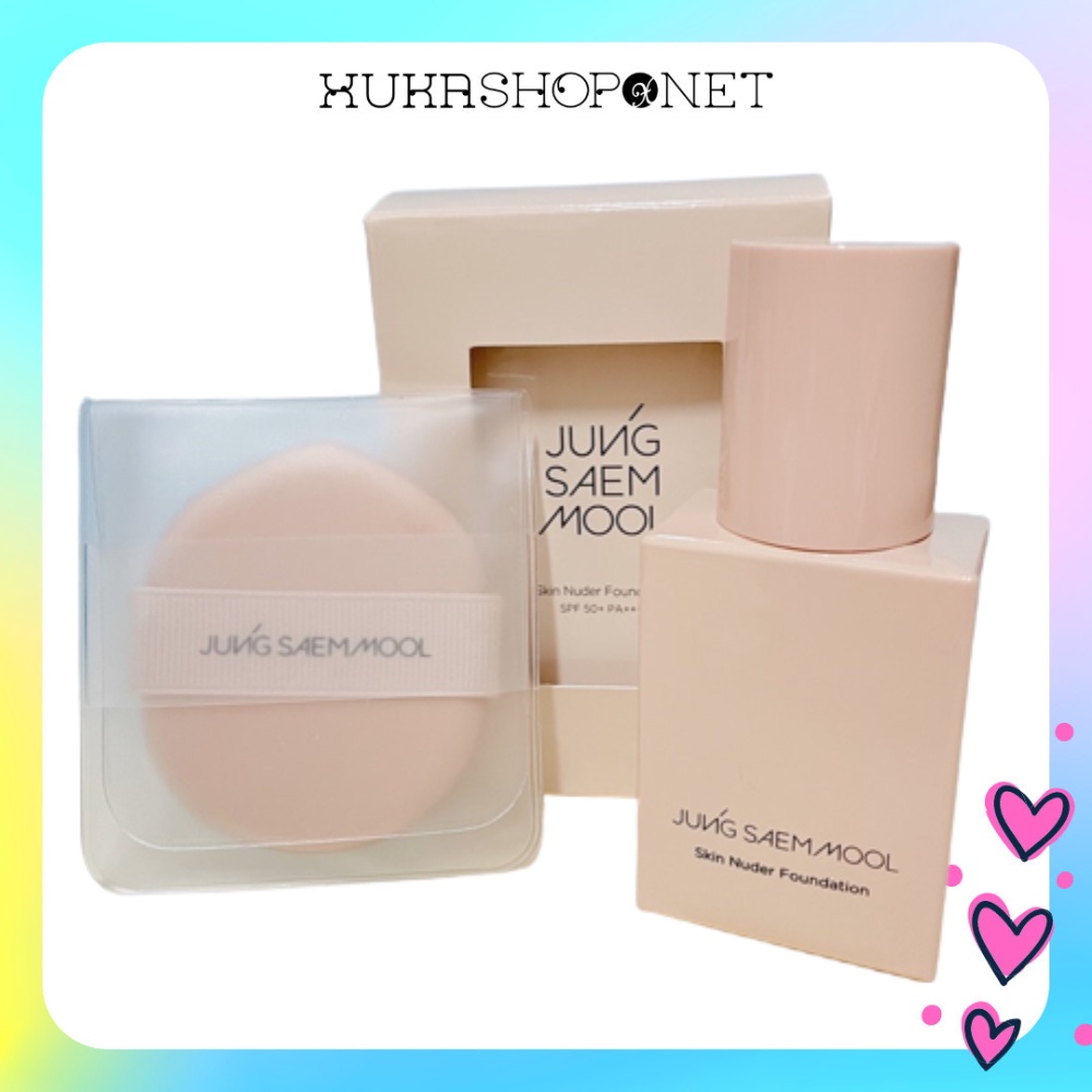 Kem nền che khuyết điểm JUNG SAEM MOOL Skin Nuder Foundation trang điểm lâu trôi 30ml | Lazada.vn