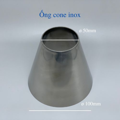 Ống cone inox ø100mm, ống inox trang trí lắp đặt đèn | Lazada.vn