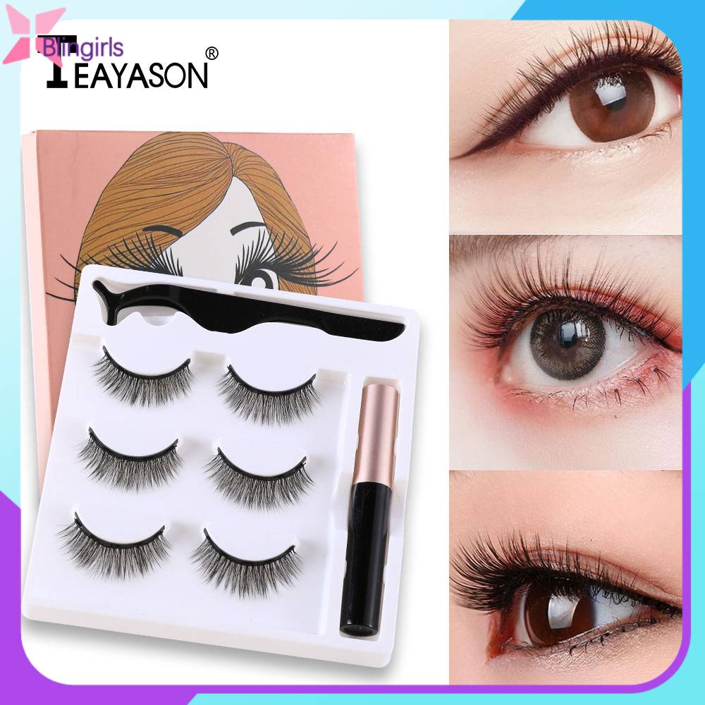 AAbeauty 【TEAYASON】 Magnet Eyelashes Three Pairs 3D Magnetik Eyeliner ...