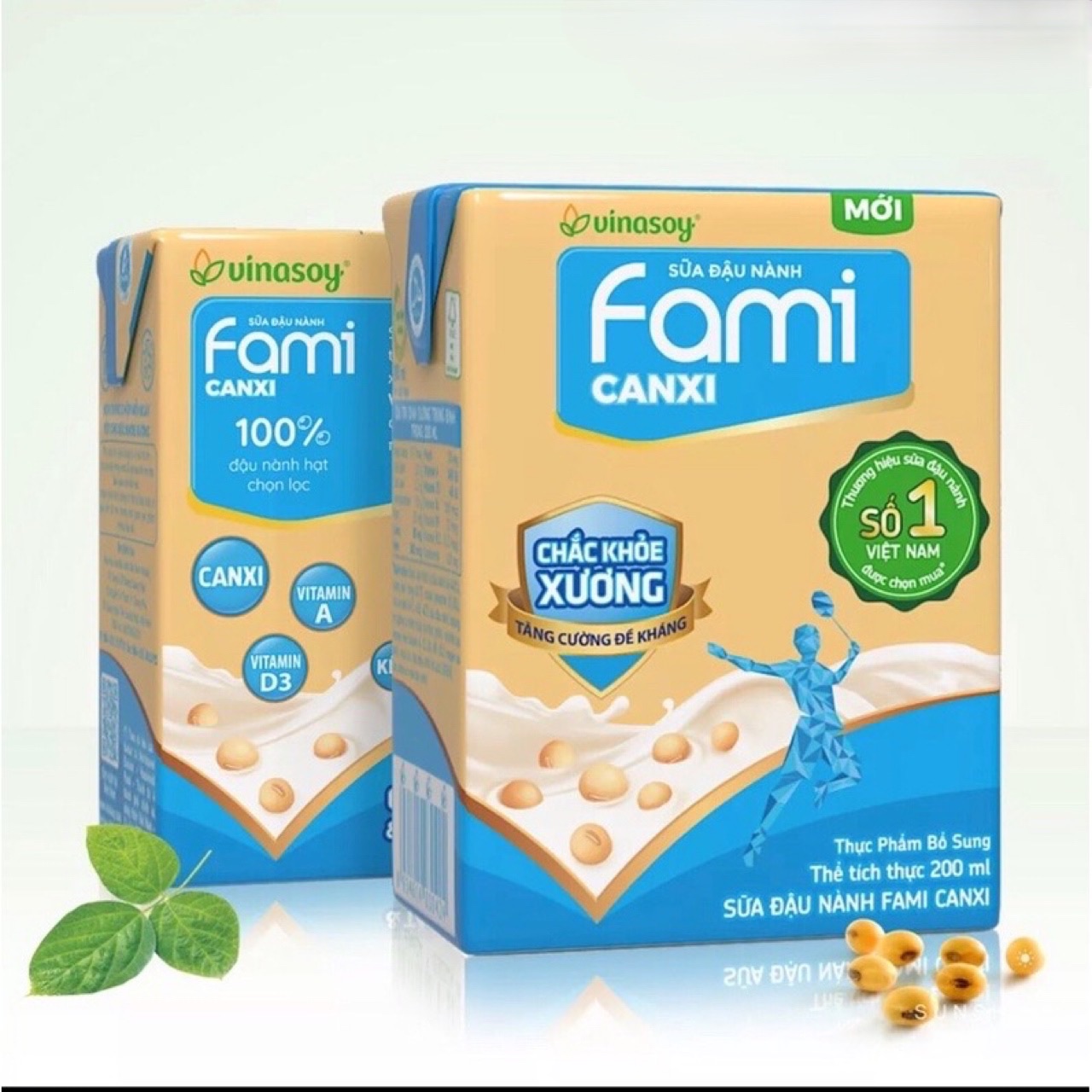 Combo 12 hộp sữa đậu nành Fami Canxi (mỗi hộp 200ml) (Date mới 12 tháng) Có lựa chọn số lượng lẻ ...