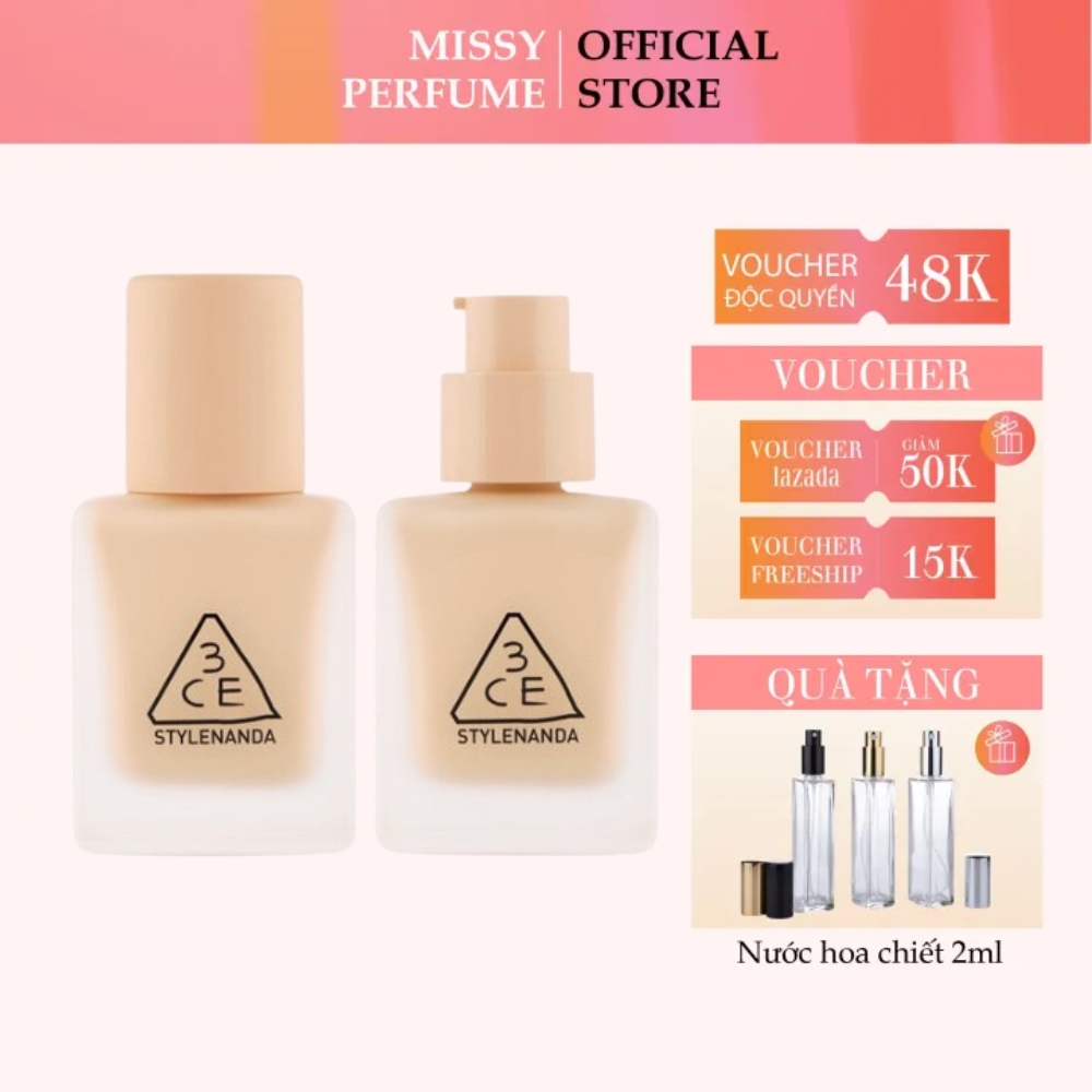 Kem Nền 3ce Velvet Fit Foundation 30g #Beige - Da Trung Bình | Lazada.vn