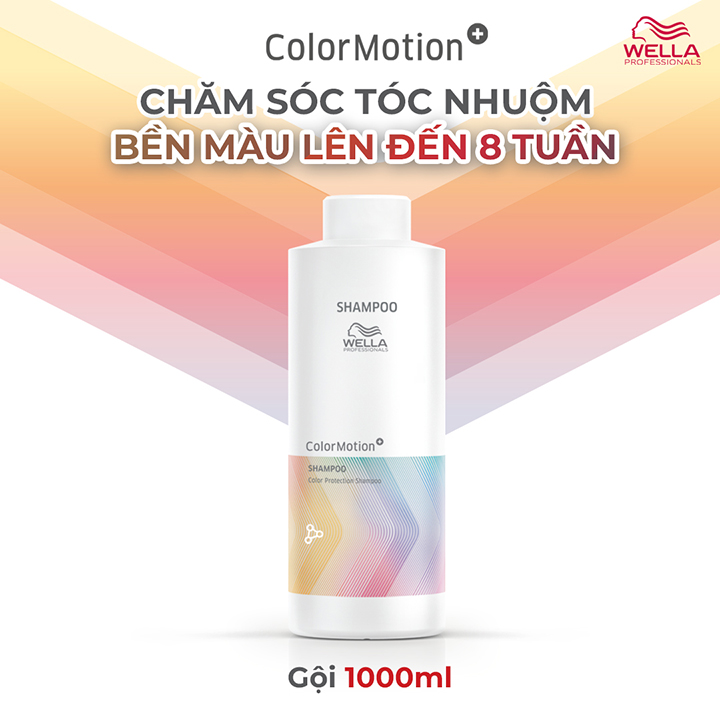 Dầu Gội Wella Color Motion Dành Cho Tóc Nhuộm, Giúp Bảo Vệ Lớp Màu Đẹp ...