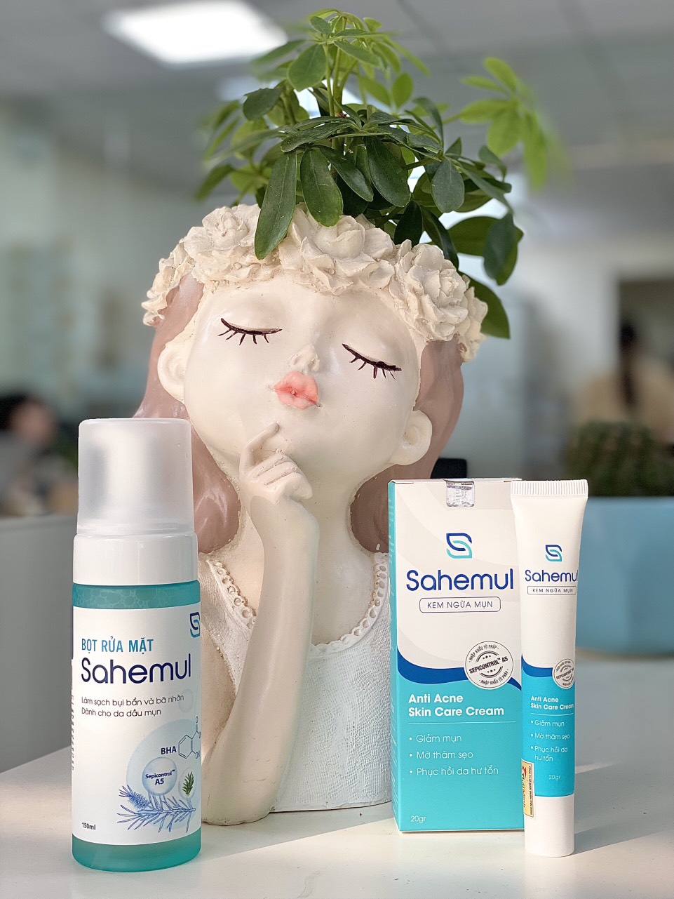 Tuýp Kem Ngừa Mụn Sahemul 20gr Dùng Cho Mụn Viêm Mụn Bọc Mụn Mủ