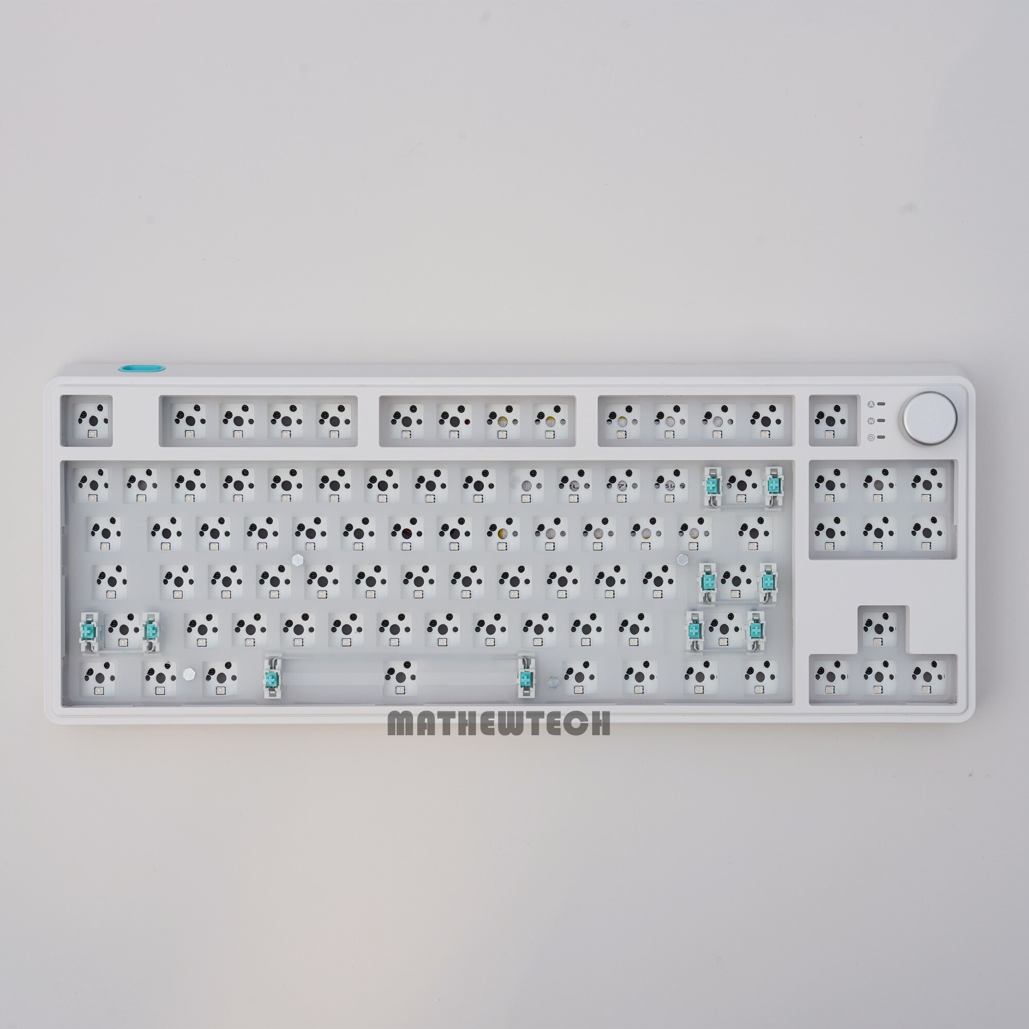 MATHEW MK86 Kit/Barebone TKL RGB 3 Mode Mechanical Keyboard PC ...