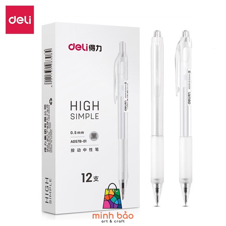 Sỉ hộp 20 ruột bút Gel Deli S206 Ngòi 0.5mm Dùng thay cho bút A575 ...