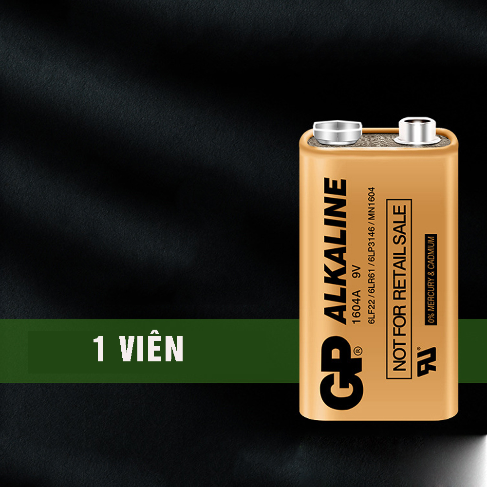 Pin 9v GP Alkaline Kiềm Chữ Nhật, Vuông Minh House | Lazada.vn