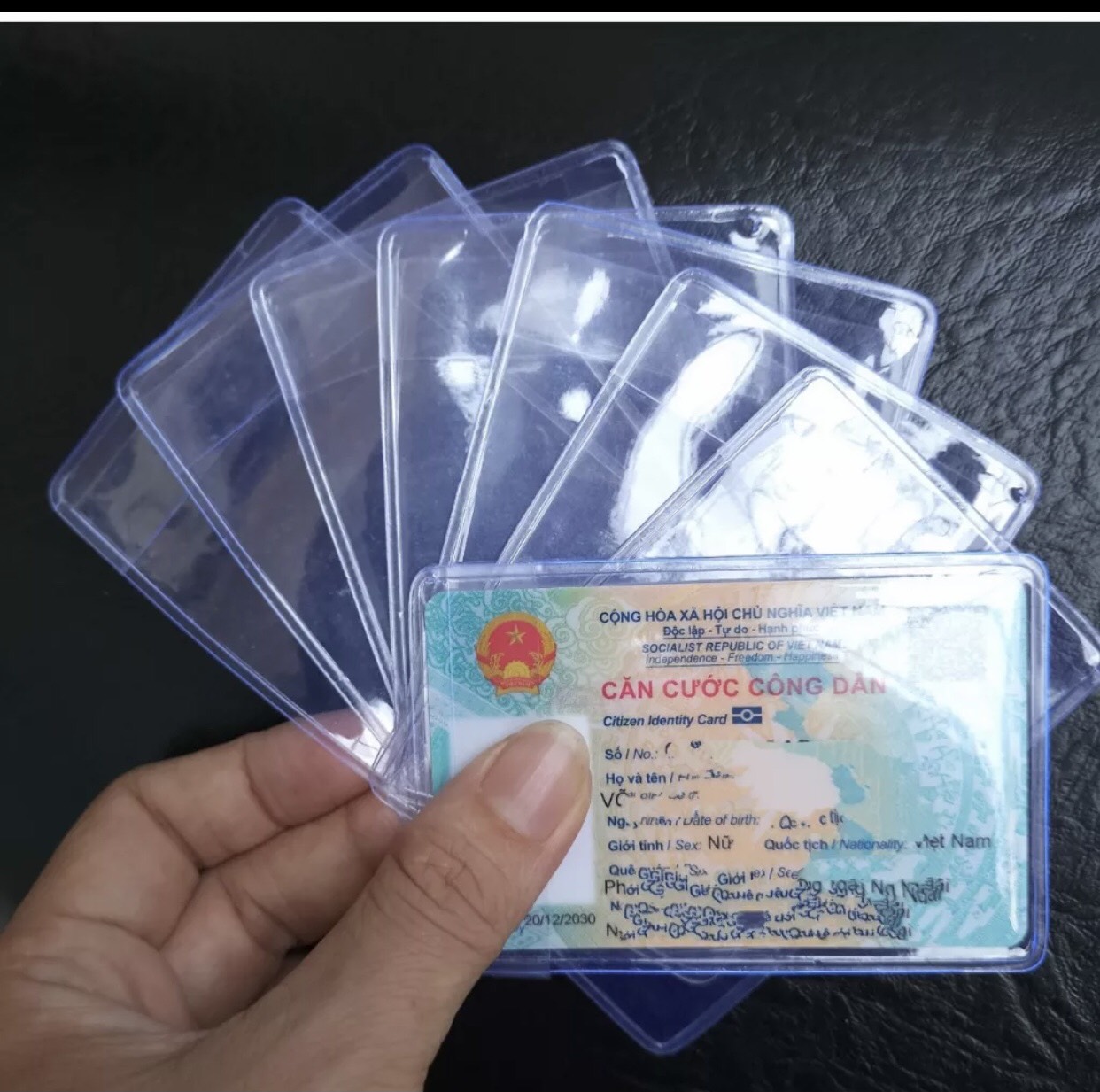 COMBO 1-100 Vỏ Bọc bao chống xước chip CCCD - ATM, Vỏ bọc căn cước công ...