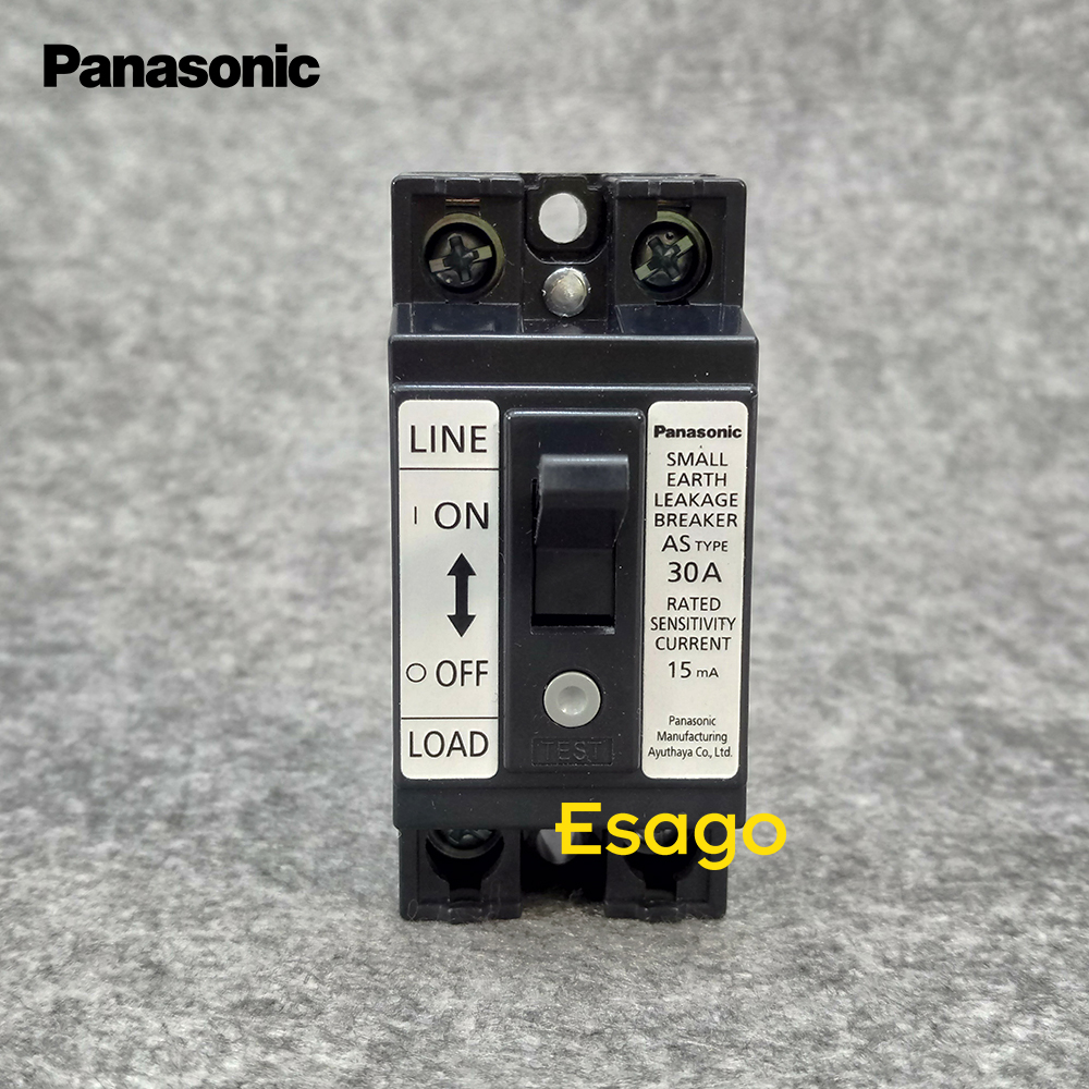 [30A] Cầu dao chống giật Panasonic dòng rò 15mA dòng tải 30A (CB cóc ...