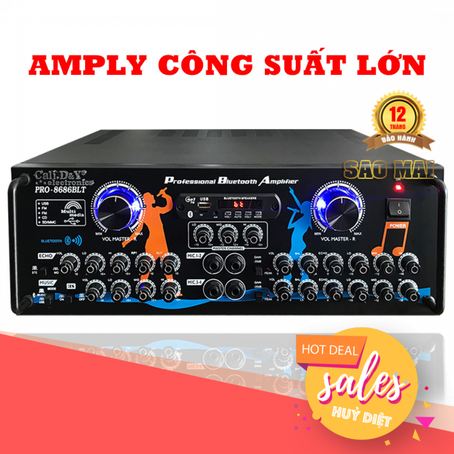 Amply Bluetooth Nanomax pro 001, pro 007, 8 sò lớn Toshiba - MixASale