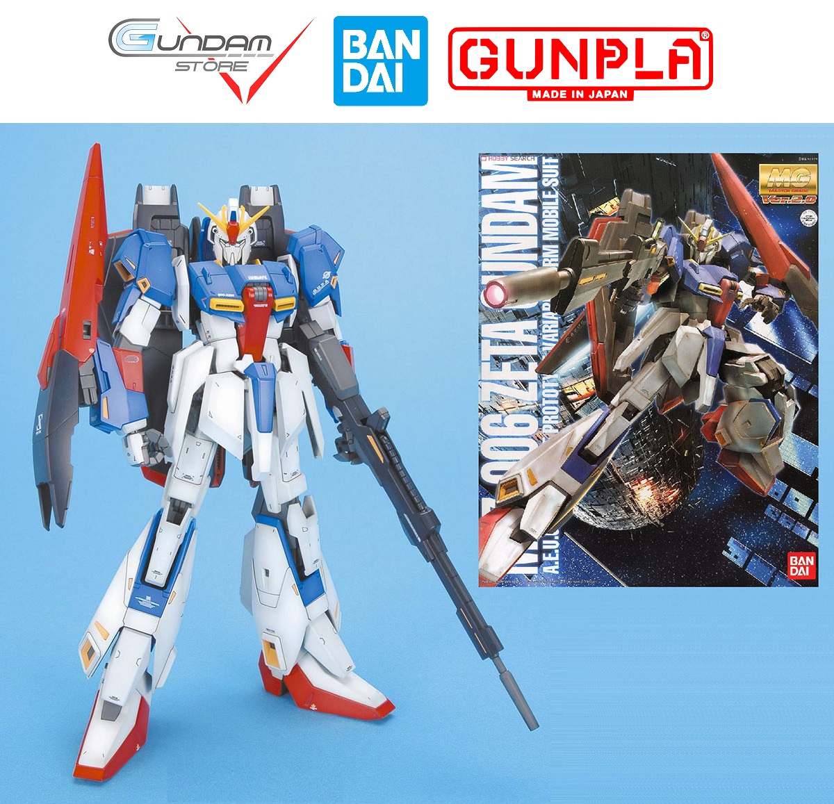 Mô Hình Gundam MG ZETA 2.0 1/100 Bandai Đồ Chơi Lắp Ráp Anime Nhật ...