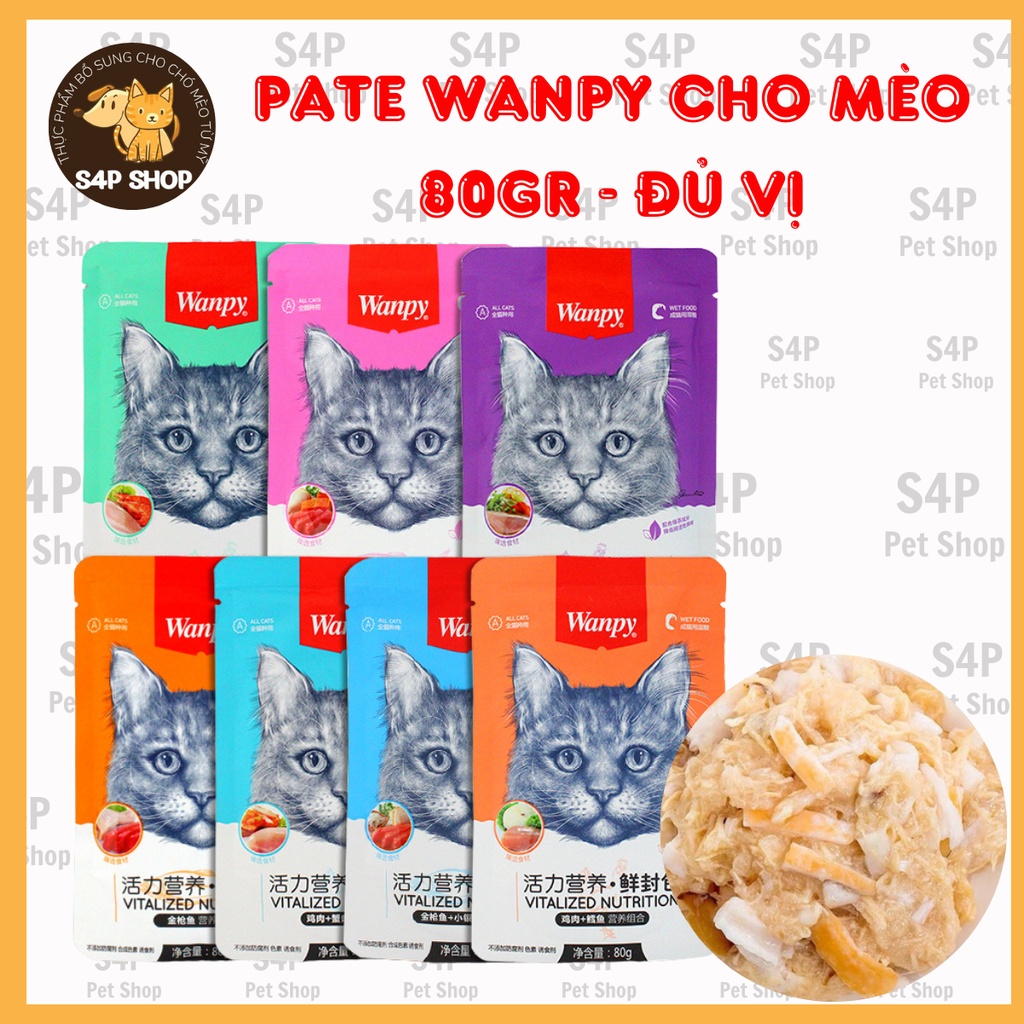 Combo 12 - 24 gói (1 thùng) Súp thưởng Wanpy nắp vặn cho mèo 90g - Súp ...