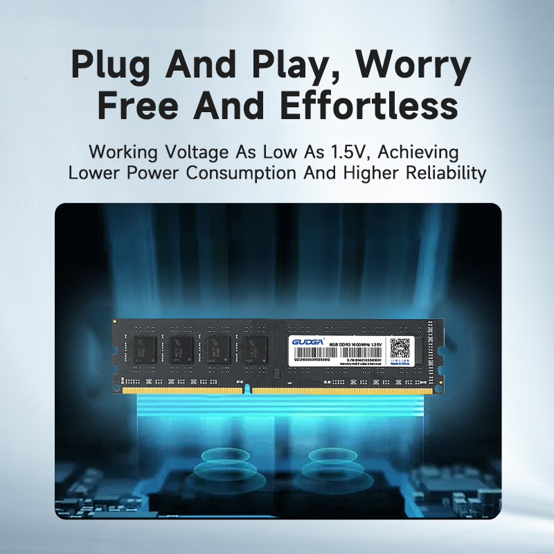 GUDGA DDR3 4GB 8GB RAM Bộ nhớ máy tính để bàn 1600 Mhz 1.5V 240 Pin Máy ...