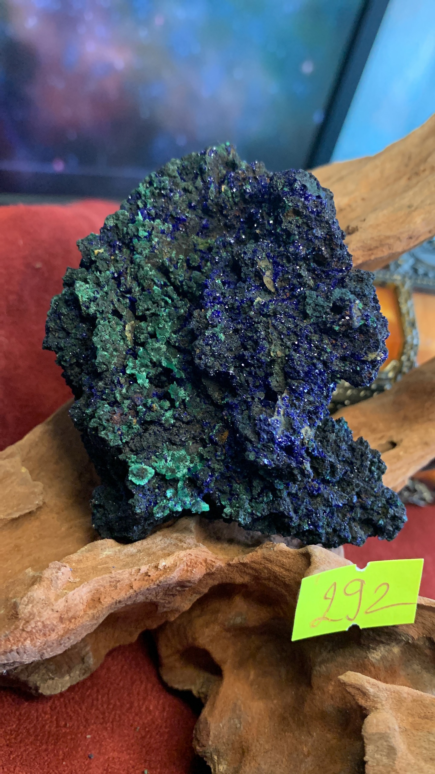 Viên đá khoáng vật Azurite Machalite MAgic tự nhiên năng lượng Vũ trụ ...