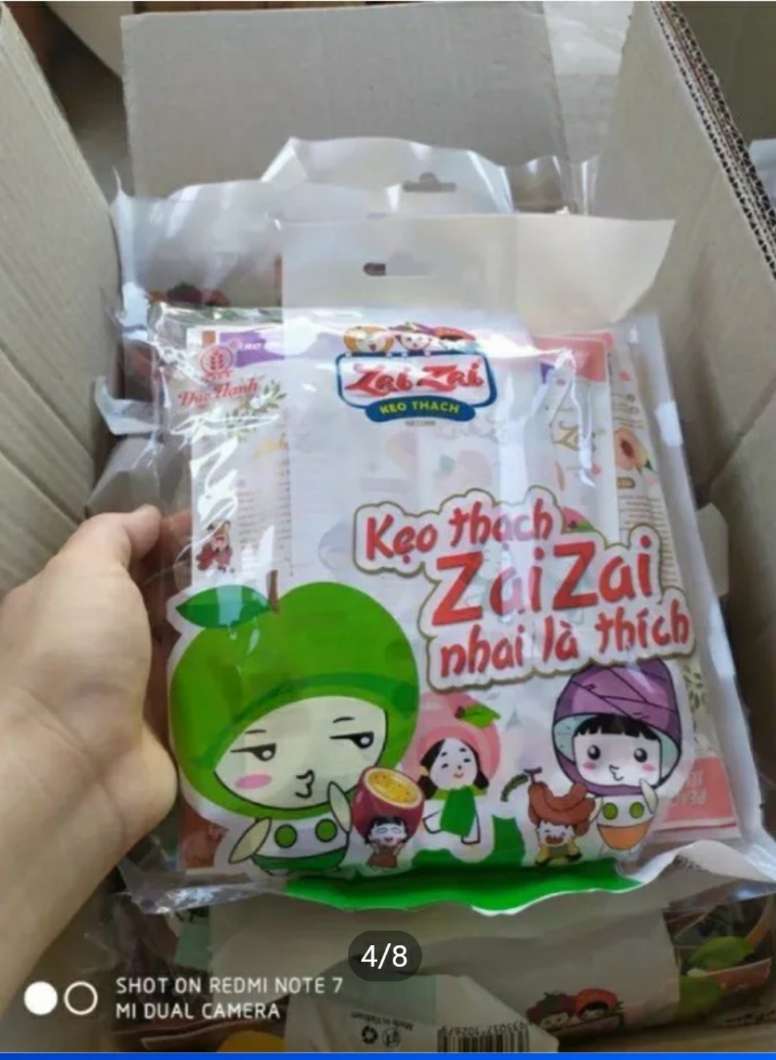 (chính hãng)gói 700gr Kẹo Thạch Zai Zai Đức Hạnh dai ngon nhiều vị nhai cực thích date xa ...