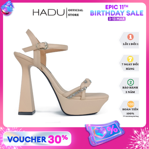 Giày cao gót 9p mũi nhọn khóa CELL đính đá HADU M953 - BH 24 tháng ...