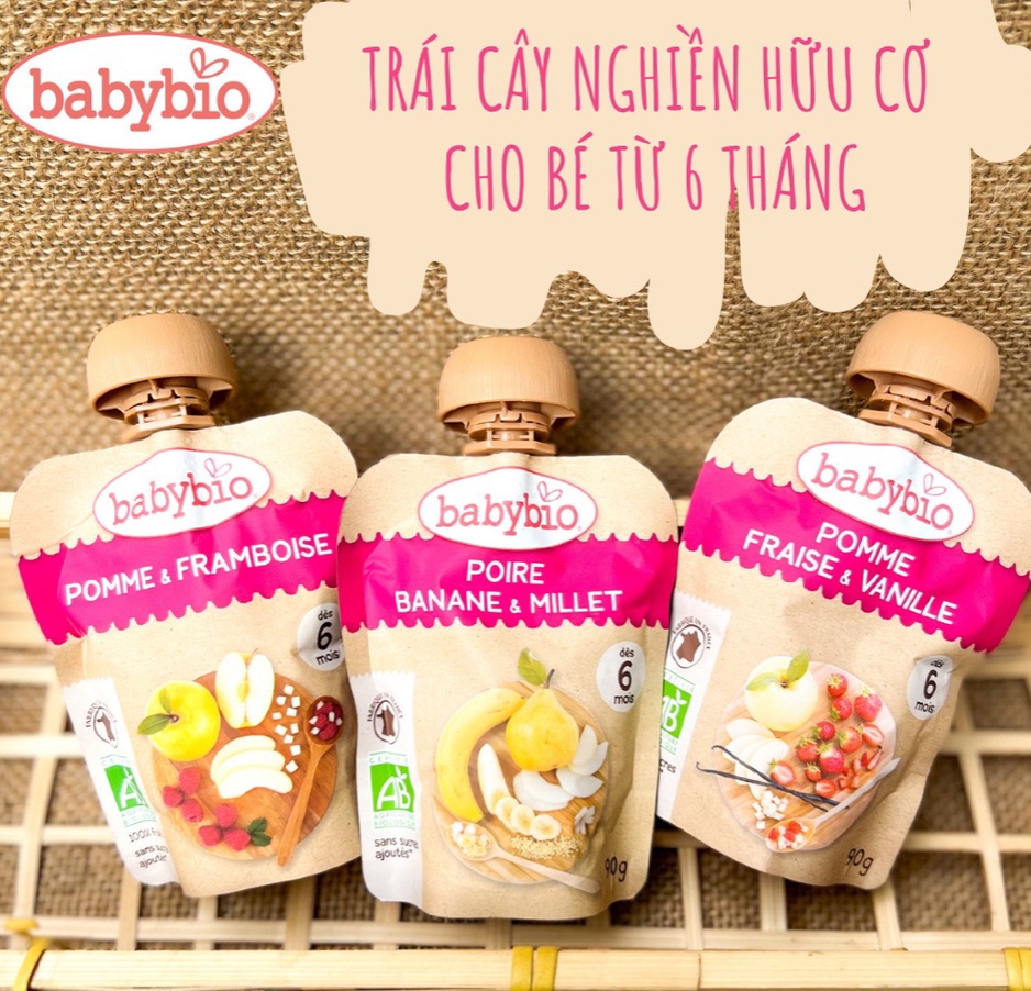 BỘT ĂN DẶM BABYBIO 8M+ VỊ NGŨ CỐC TỰ NHIÊN - MixASale