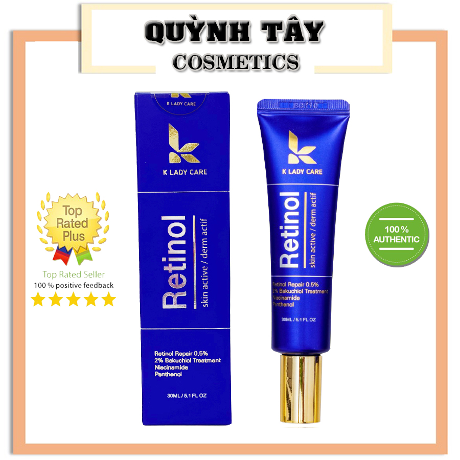 Kem dưỡng retinol 0.5 K Lady Care 30ml Hàn Quốc Giảm mụn kiểm soát dầu nhờn cấp ẩm làm mờ thâm ...