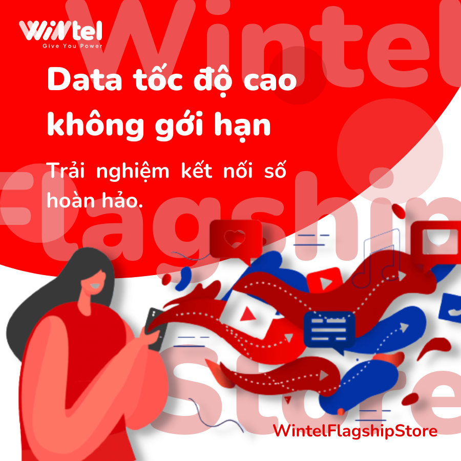 SIM 4G Wintel Win60 - KHÔNG GIỚI HẠN Data tốc độ cao - MixASale