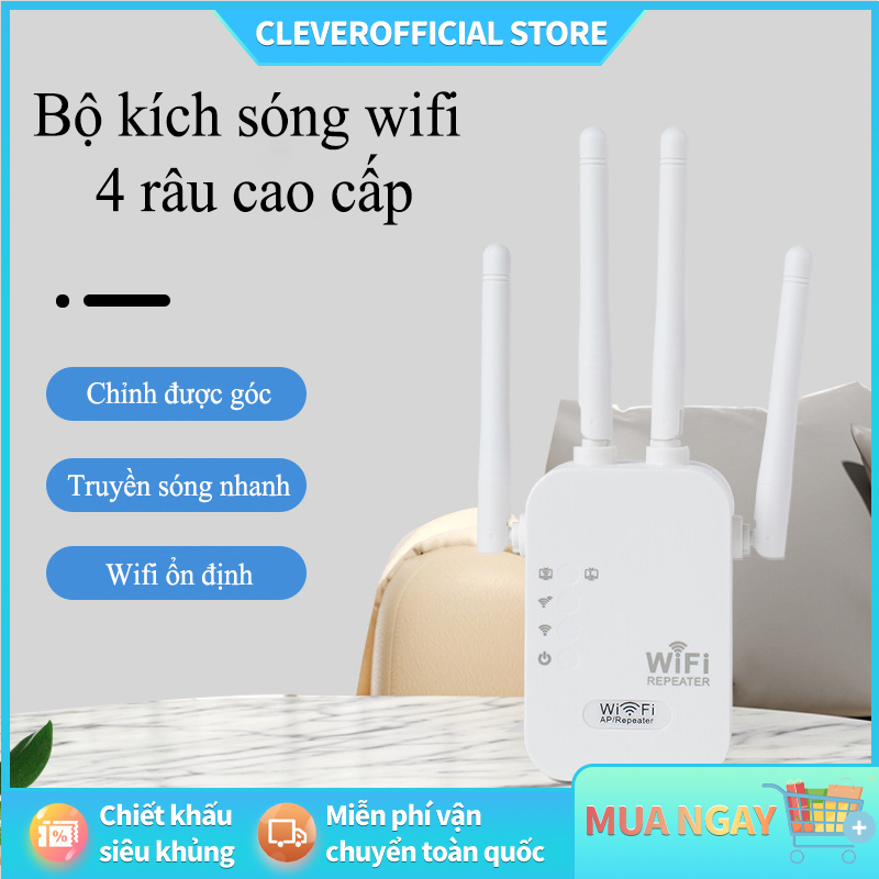 3CGiao hàng 24hkích sóng wifi xuyên tường cực mạnhKích Sóng Wifi 4 Râu ...