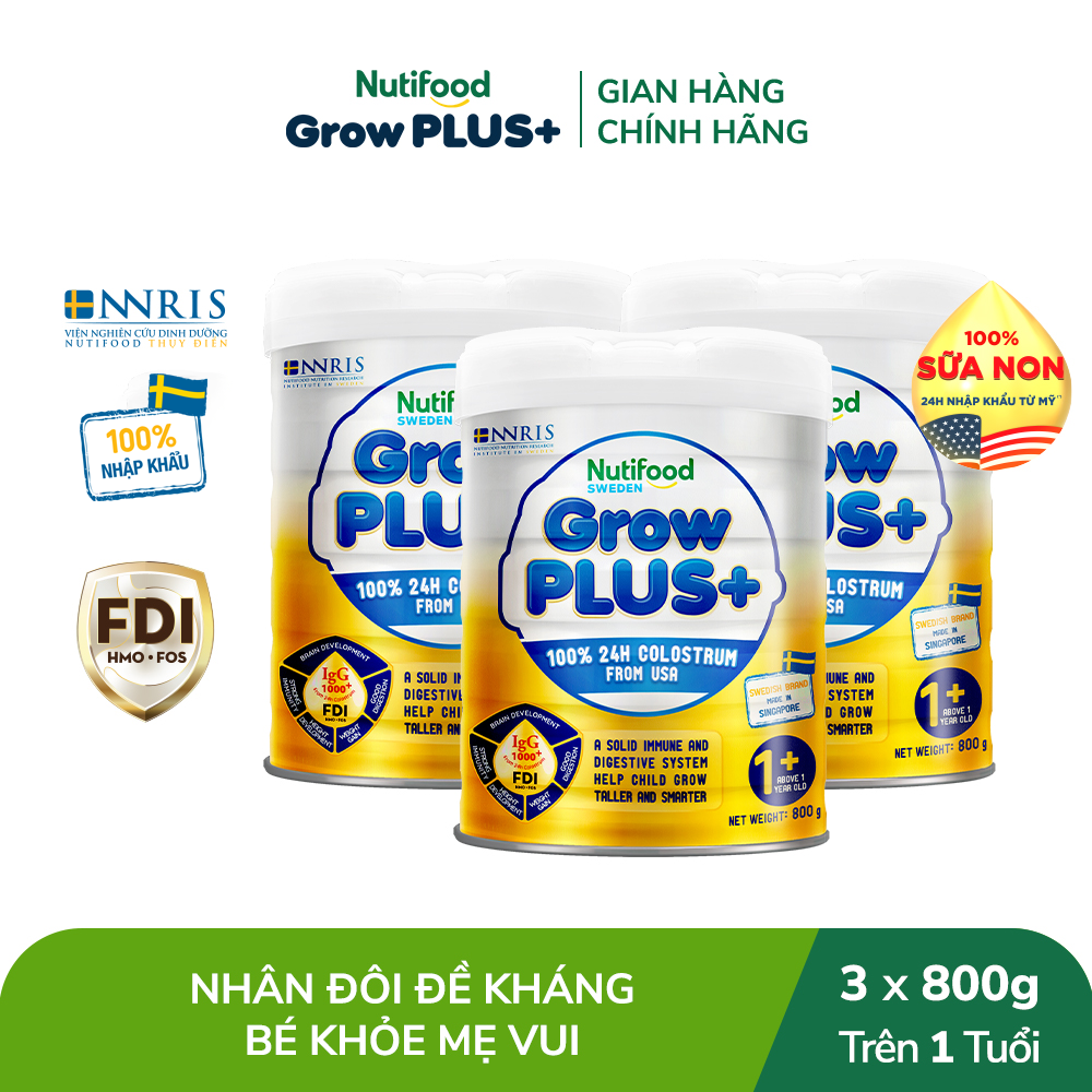 ChỈ 09 1109 TẶng Ngay BỘ HỘp ĐỰng ThỰc PhẨm Voucher 8 Combo 3 Sữa Bột Nutifood Growplus Sữa