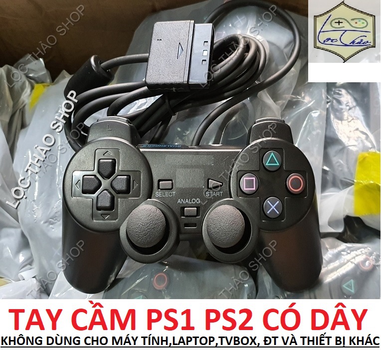 Tay cầm PS2 PS1 có dây có rung tay chữ A Tay game PS2 PS1 | Lazada.vn