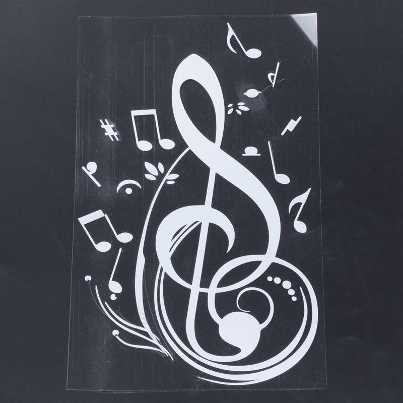 Music Notes Funny Sticker pet Reflective film Decal car Truck Bumper ...