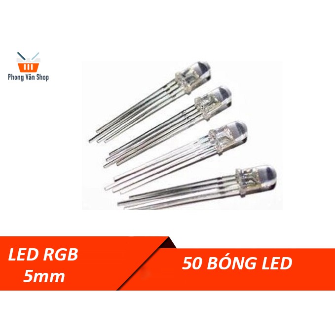 20 Bóng LED 5mm RGB 3 Màu Trong Suốt - Anot - Ktot | Lazada.vn