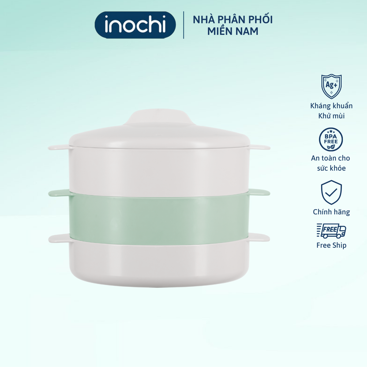 Bộ xửng hấp Yoko 2 ngăn, nồi hấp đa năng 2 tầng cao cấp, xửng hấp, đồ ...