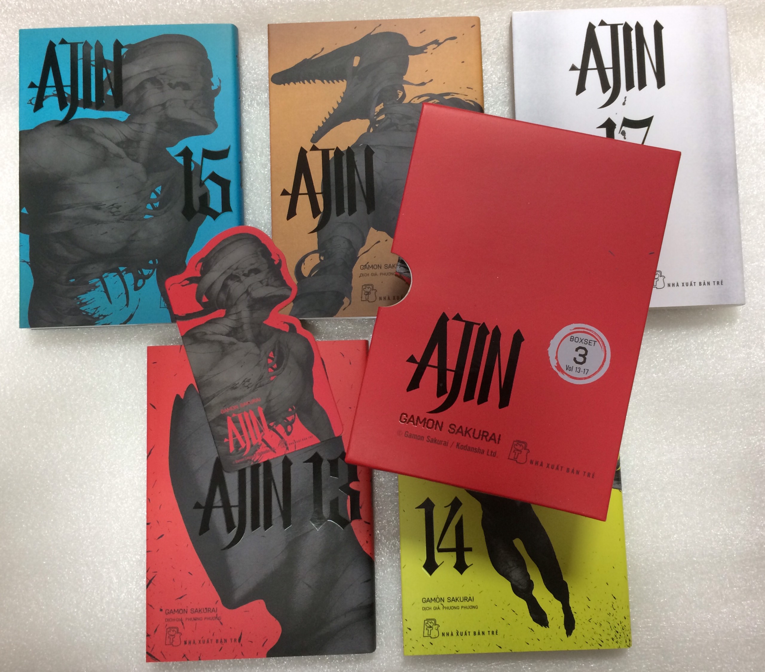 Combo Ajin - Tập 13 - 17 - Tặng 1 bookmark 3D và 1 boxset đựng truyện ...