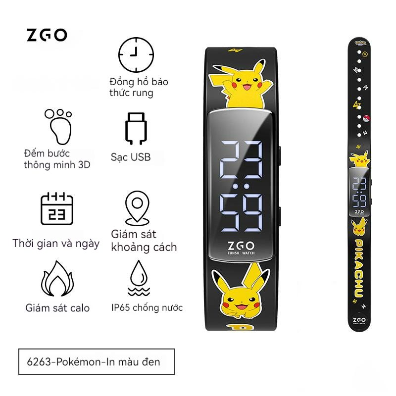 zgo Đồng hồ Sanrio Pokémon Pikachu vòng đeo tay dễ thương thời trang ...