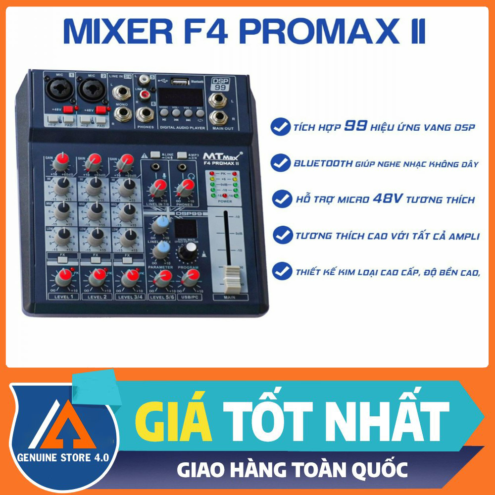[ SIÊU PHẨM 2022 ]Bàn Trộn Mixer MTMax F4 ProMax II - Tích Hợp 99 Chế ...
