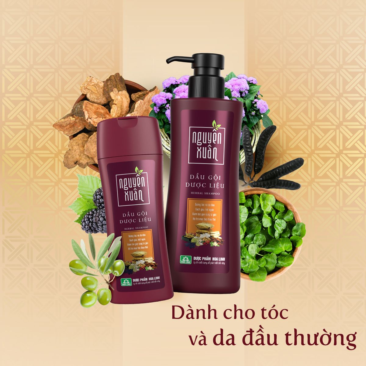 Dầu gội Nguyên Xuân/ Dầu Gội Dược Liệu Nguyên Xuân/ Dầu Xả Nguyên Xuân ...
