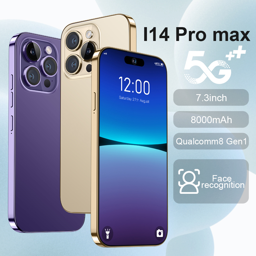 Điện thoại i14 Pro max Giá cả phải chăng Full HD Android 12512GB Pin ...