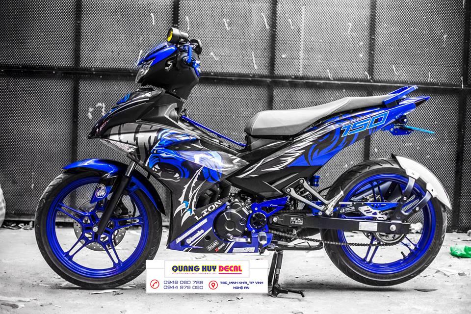 Tem trùm exciter 150 xanh đen tiger, tem exciter 150, team trùm exciter ...