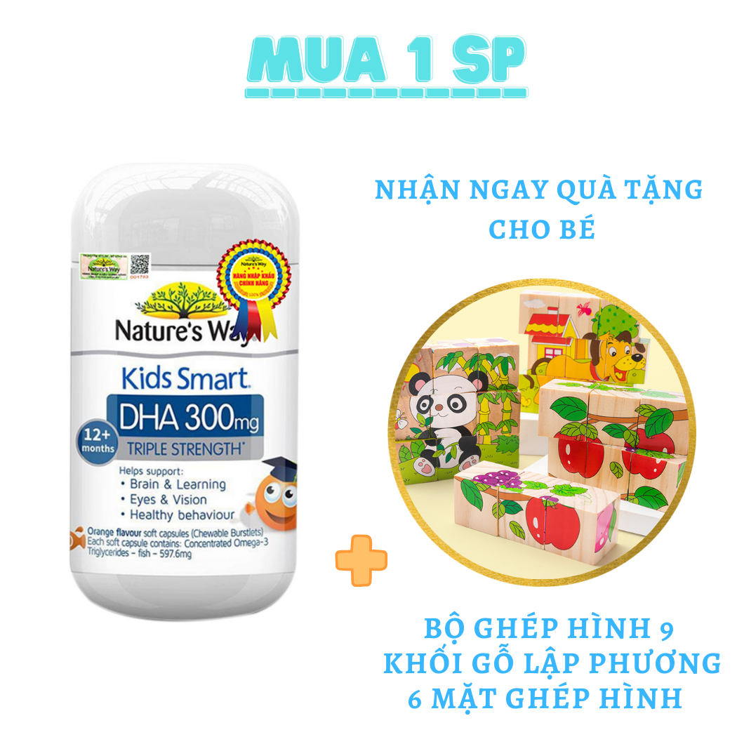 Natures way kids smart DHA 300mg Triple Strength vitamin bổ sung DHA ...