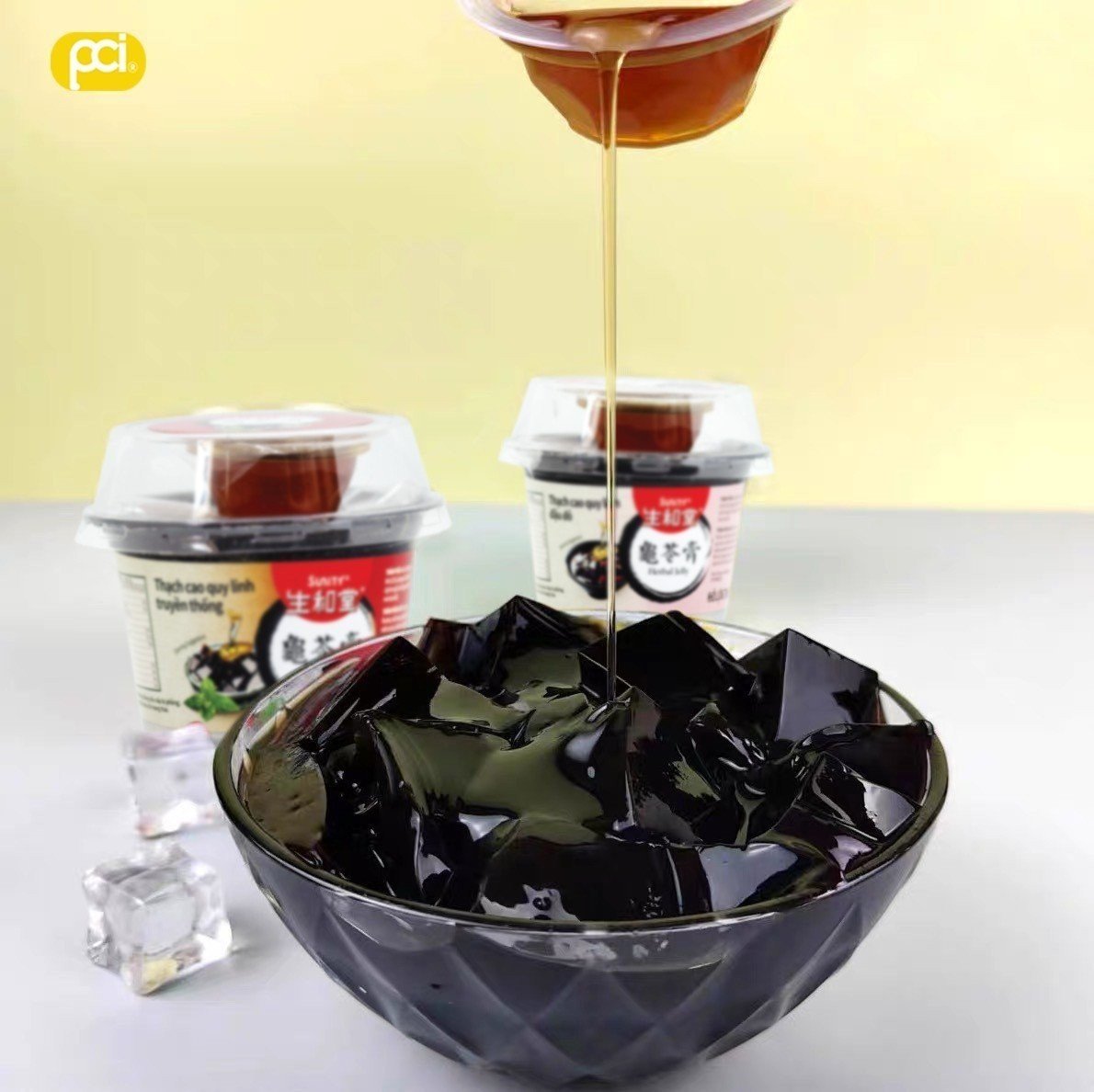 Thạch Cao Quy Linh Đậu Đỏ 215g - MixASale