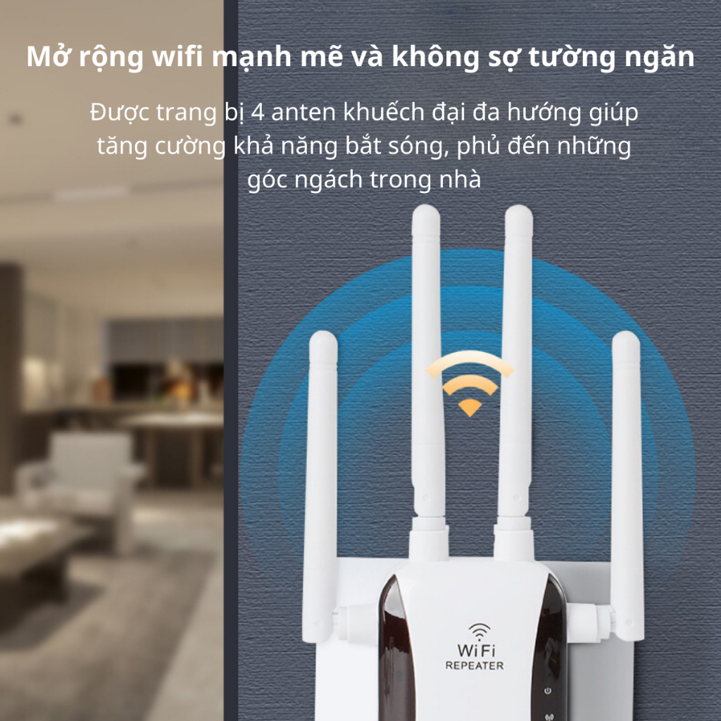 Bộ Kích sóng wifi 4 râu wireless 300Mbps không dây cực mạnh cục thu ...
