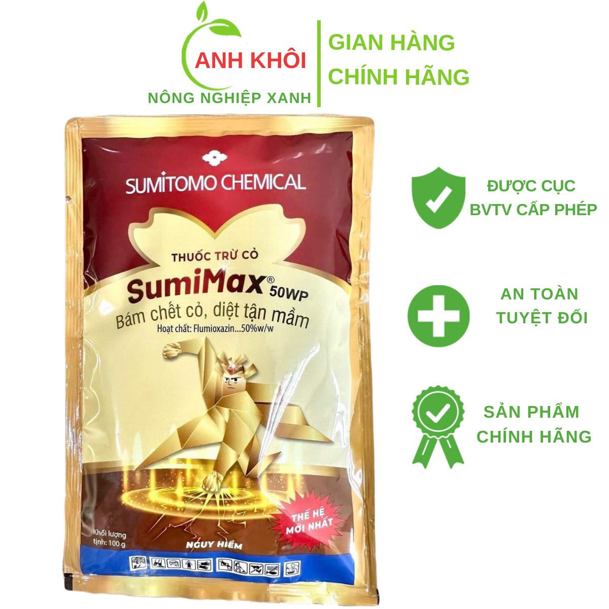Thuốc trừ mầm cỏ 6 tháng SumiMax 50WP của Nhật Bản- Trừ mầm cỏ hiệu quả ...