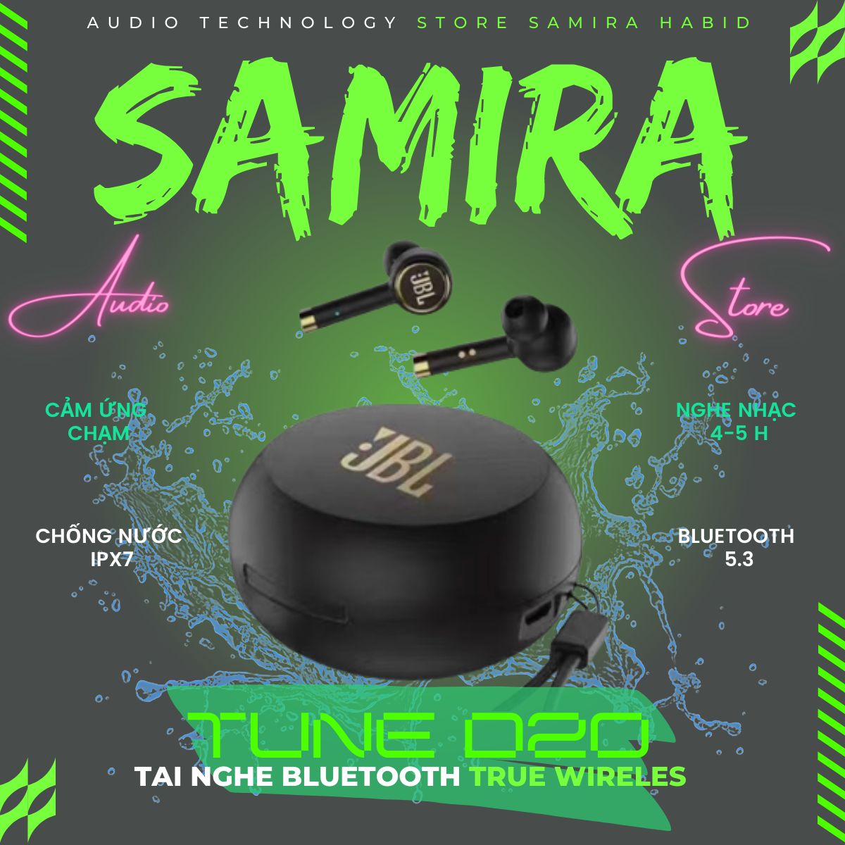 { Bản Quốc Tế } Tai nghe Bluetooth True Wireless JBL Tune D20_ Bản Kỉ ...